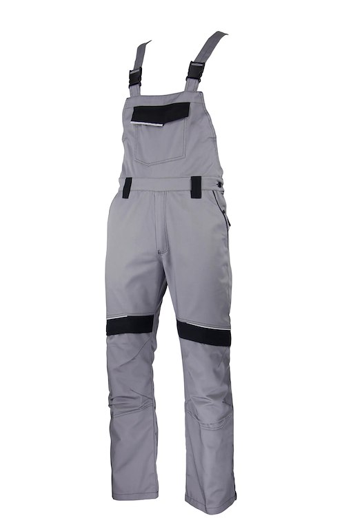 LACUNA Radne farmer pantalone GREENLAND svetlosive-crne