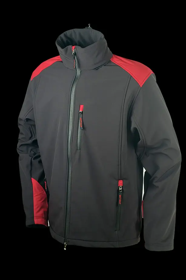 LACUNA GETOUT Softshell jakna DANTE crno-crvena