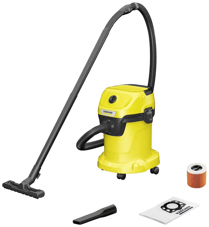 KARCHER Višenamenski usisivač WD 3, 17 l, 1000 W, Žuti