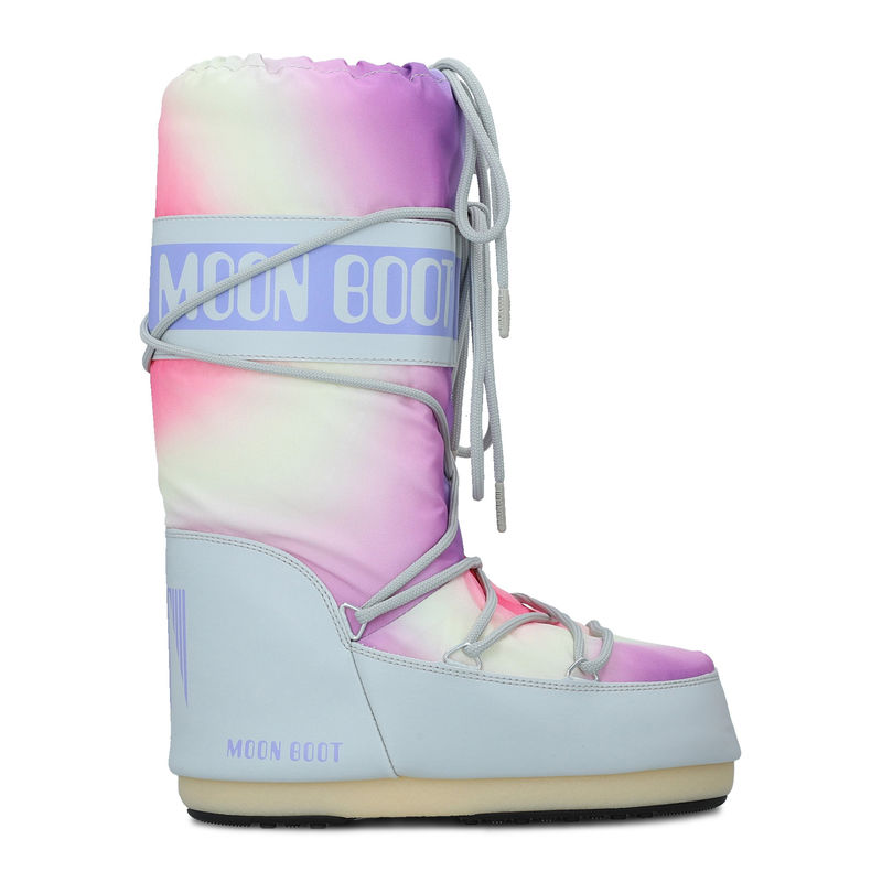 Ženske čizme Moon Boot Icon Tie Dye Glacier Grey