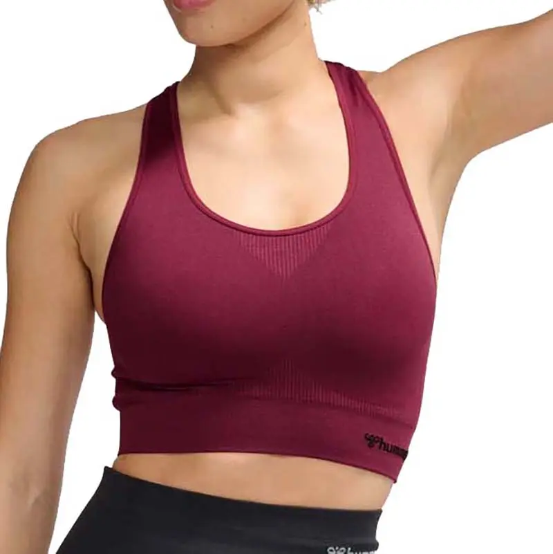 Hummel Sportski top za žene Hmltif seamless, Bordo