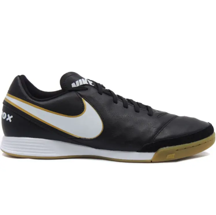 NIKE Muške patike za fudbal Tiempox Genio II Leather IC crne