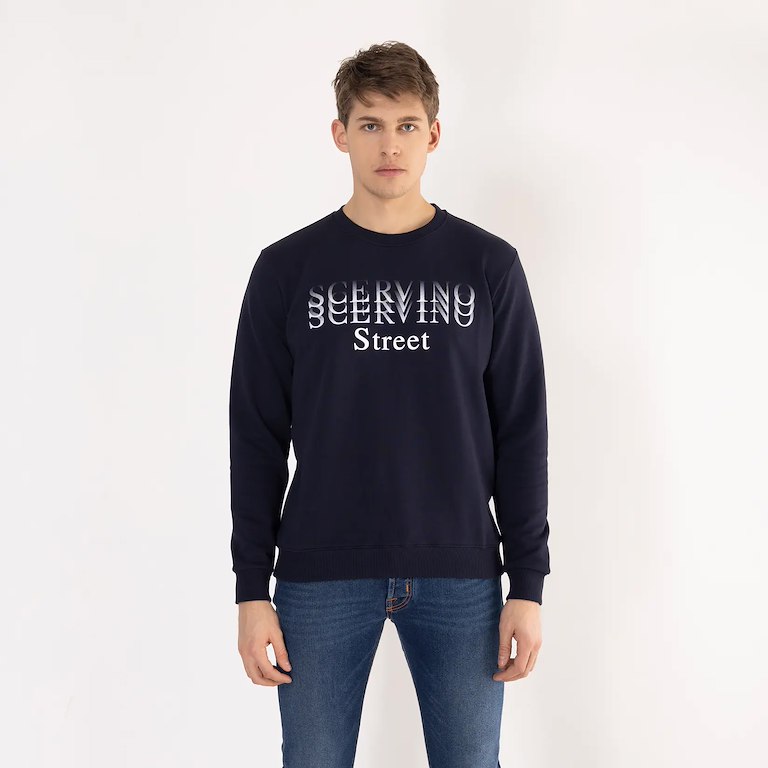 SCERVINO STREET Muški duks indigo