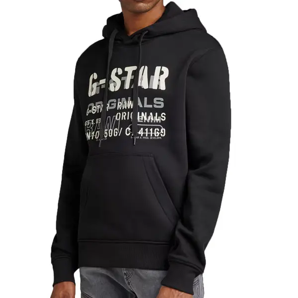 G-STAR Muški duks MULTI LAYER ORIGINALS crni