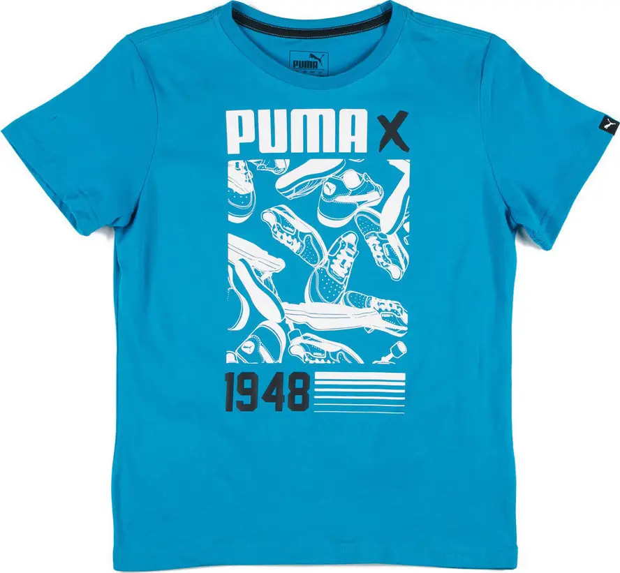 PUMA Dečija majica STYLE ICON GRAPHIC 836683-10 Siel plava