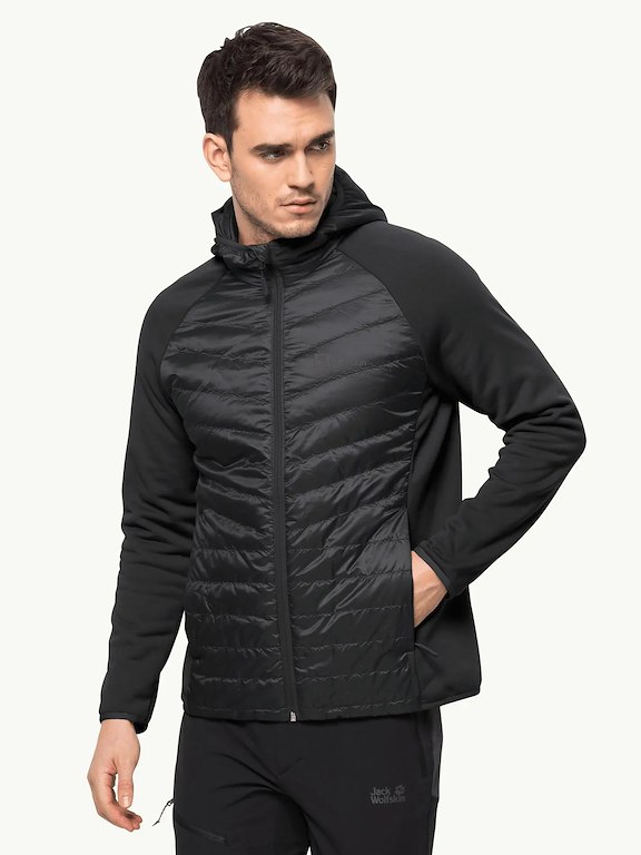 JACK WOLFSKIN Muška jakna ROUTEBURN PRO HYBRID crna