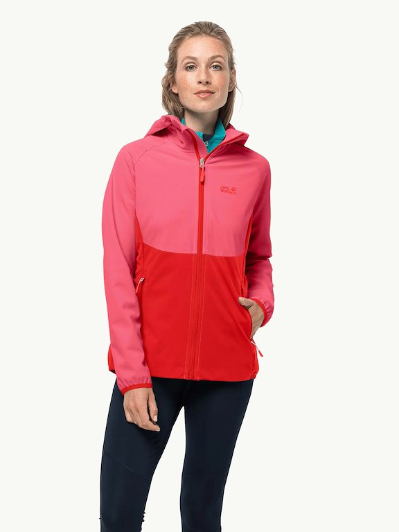 JACK WOLFSKIN Ženska jakna GO HIKE SOFTSHELL W Jacket roze