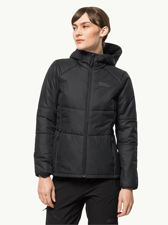 JACK WOLFSKIN Ženska jakna BERGLAND INS HOODY W crna