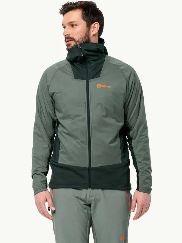 JACK WOLFSKIN Muška ski jakna Alpspitze Ins Hybrid JW-1207811 zelena