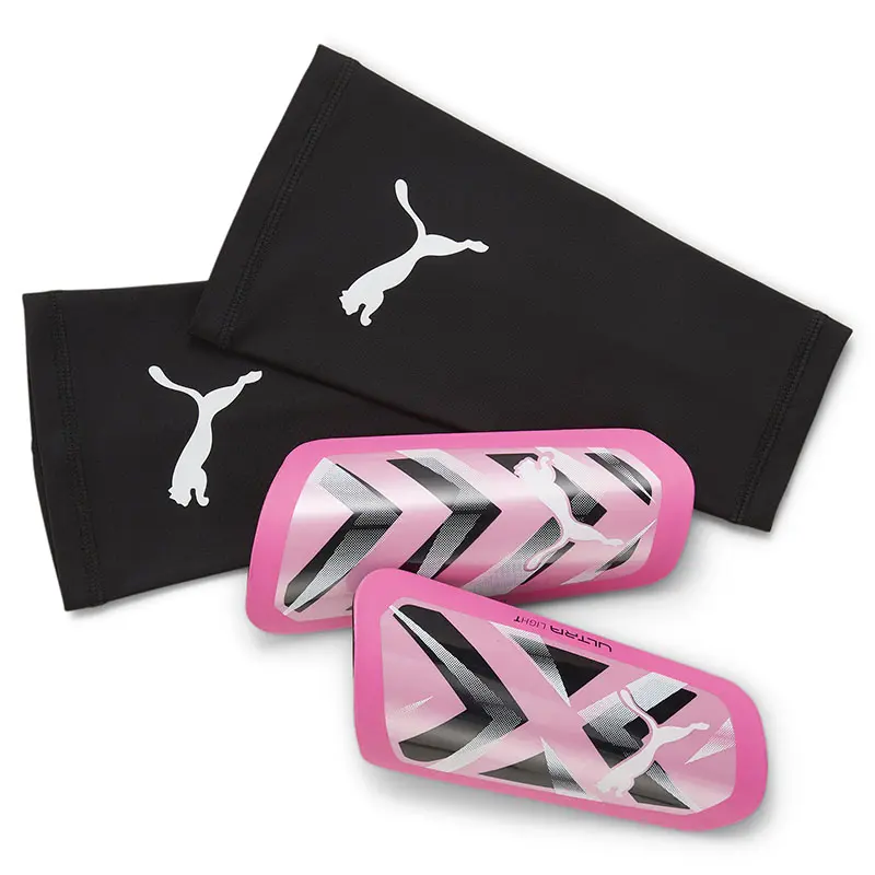 Puma Kostobrani za fudbal ultra light sleeve, Roze-crni