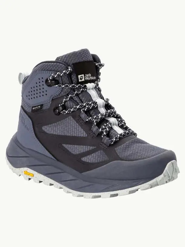 JACK WOLFSKIN Ženske cipele za planinarenje TERRAVENTURE TEXAPORE MID W sive