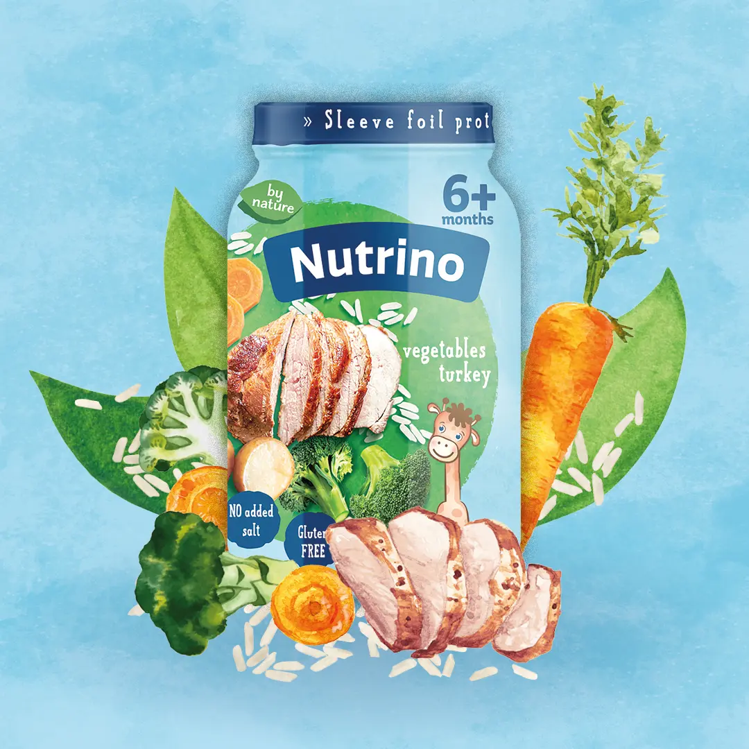 Nutrino Kašica, Povrće sa ćuretinom 190g