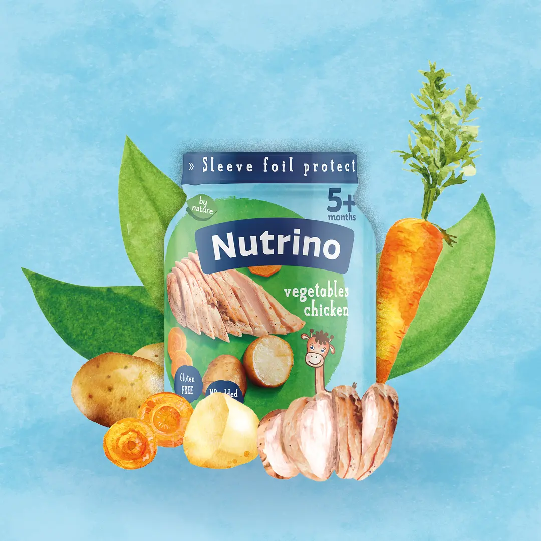 Nutrino Kašica, Povrće sa piletinom, 125g