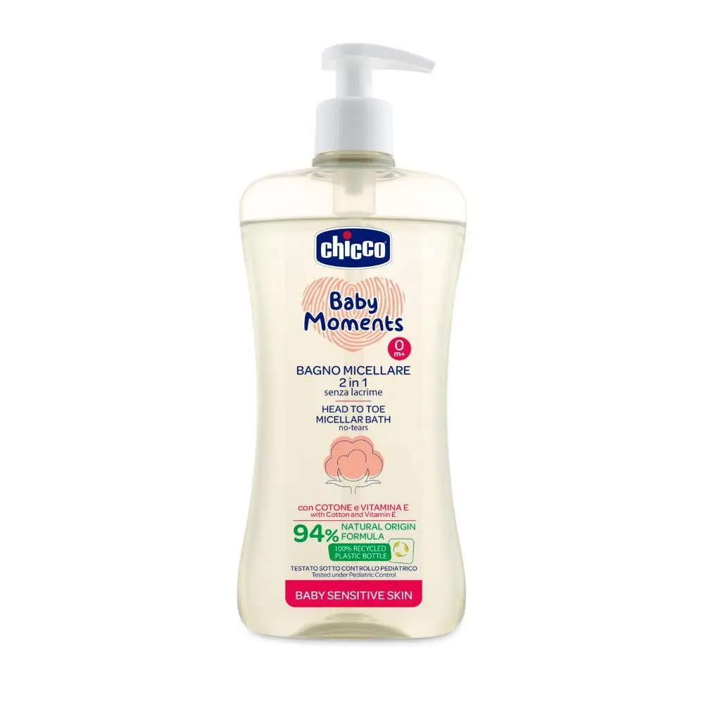 Chicco Sensitive micelarni šampon-šampon za kupanje 500 ml, roze