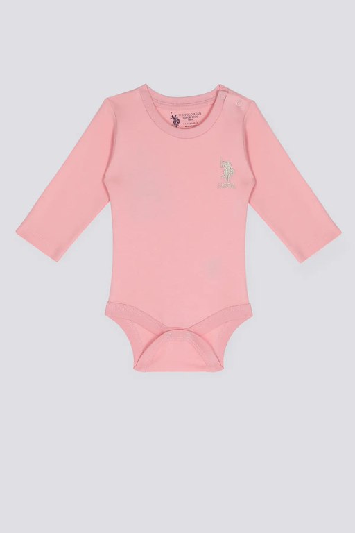 U.S. POLO ASSN. Bodi za bebe roze