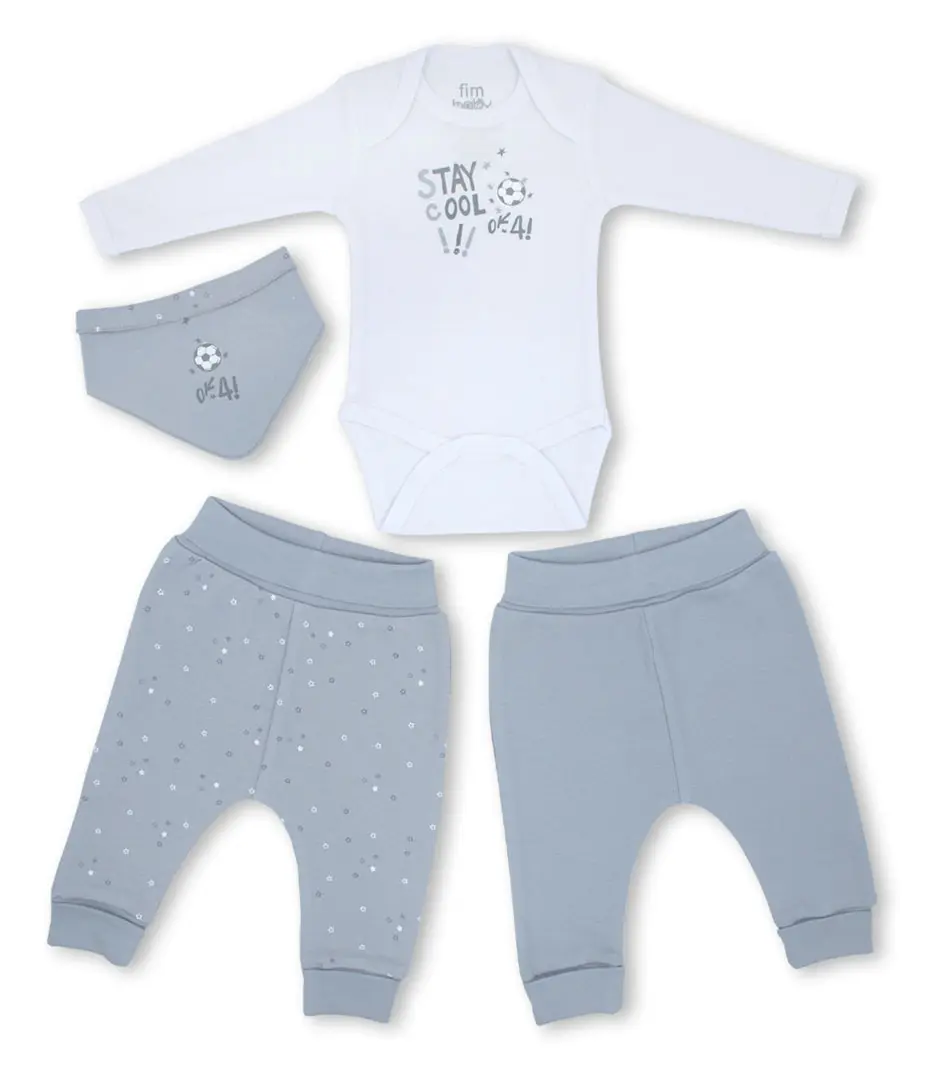 FIM BABY Bebi set 4/1 Stay Cool sivi