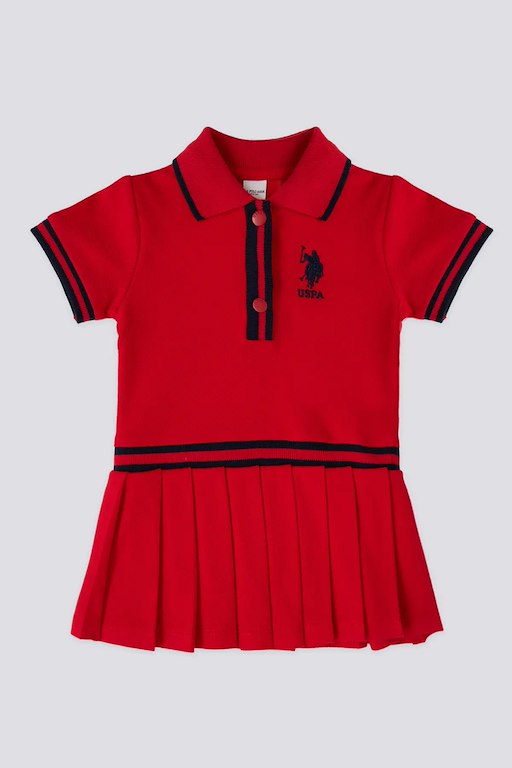 U.S. Polo Assn. Haljina za bebe USB1963, Crvena