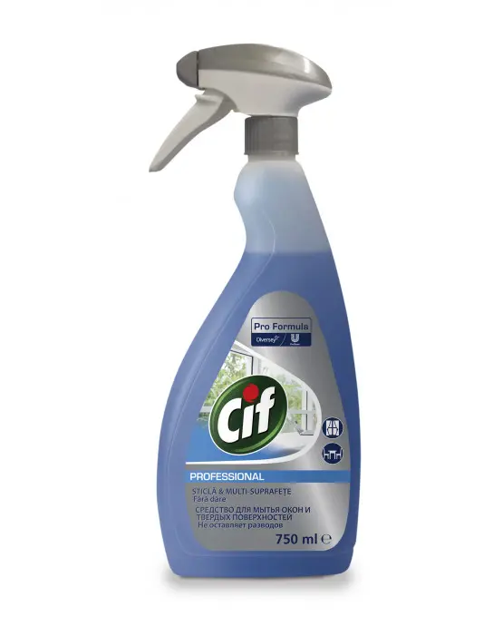 Cif Professional Diversey Glass&Multi Surf. Sredstvo za univerzalno čišćenje, 750 ml