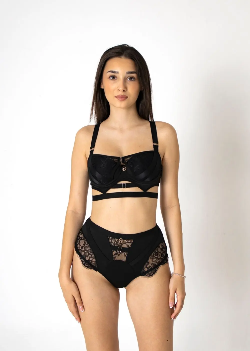 NEON LINGERIE Ženski set donjeg veša Malvada crni