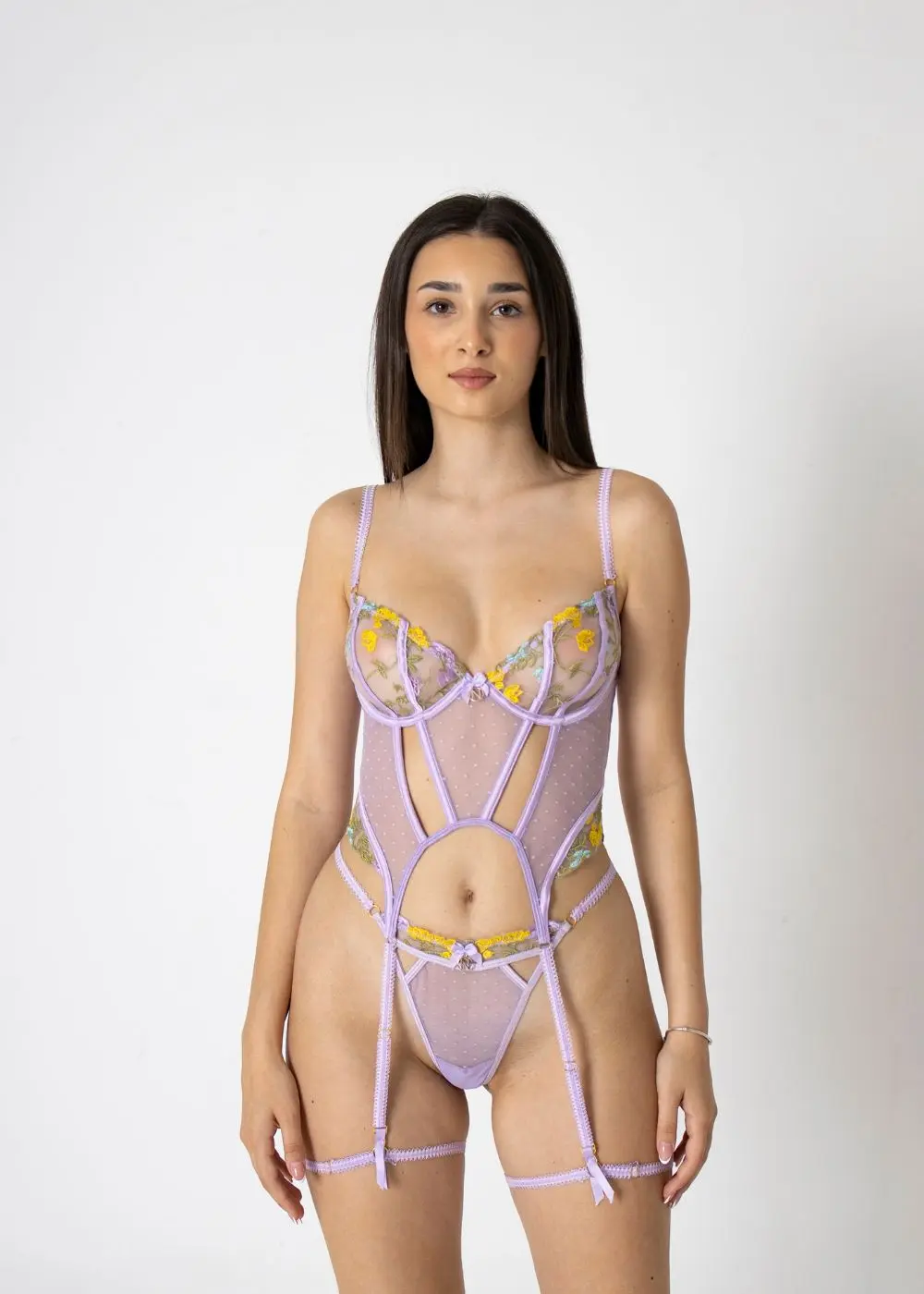 NEON LINGERIE Ženski set donjeg veša Inolvidable ljubičasti