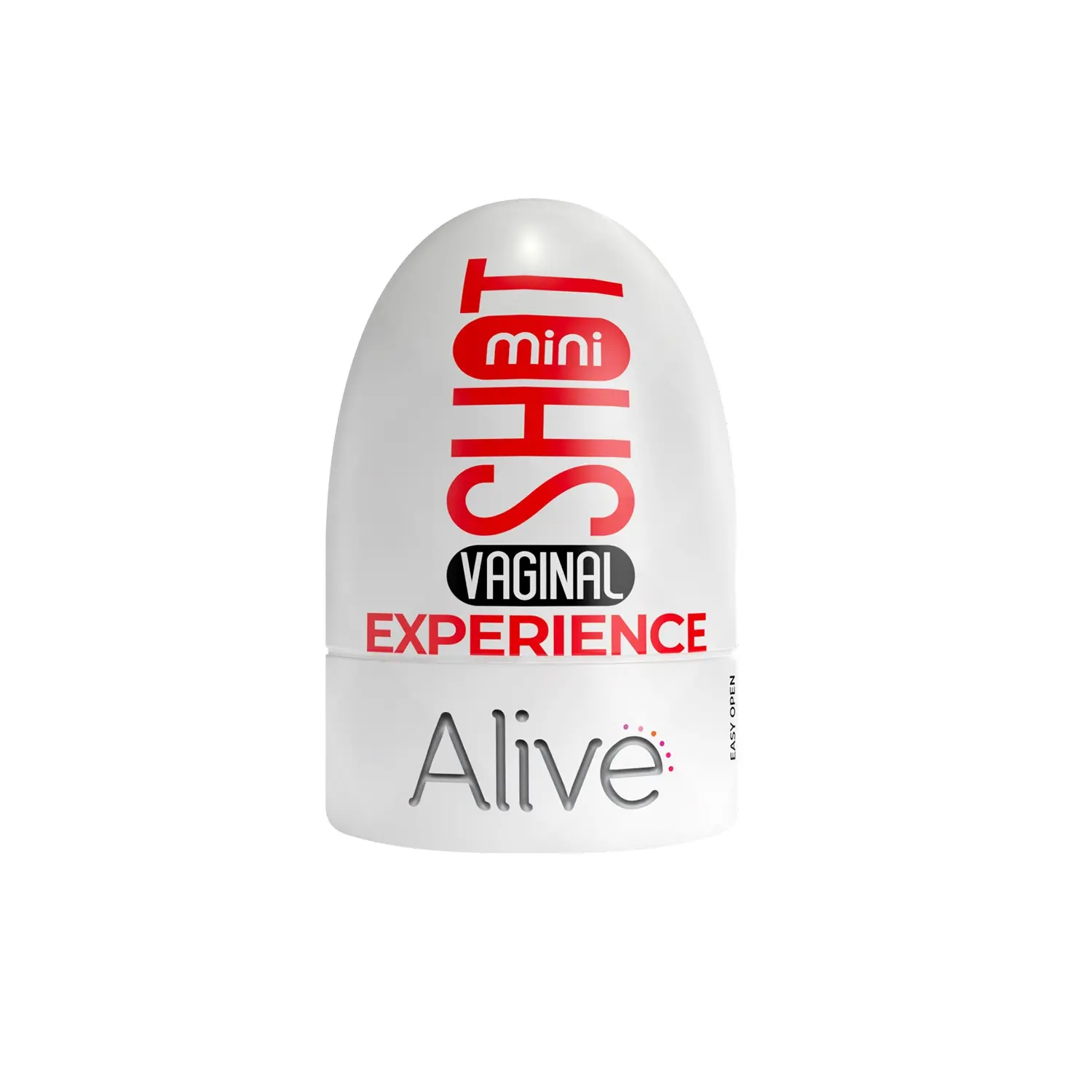 Alive Masturbator za muškarce Mini shot oral Expirience, Belo-crveni