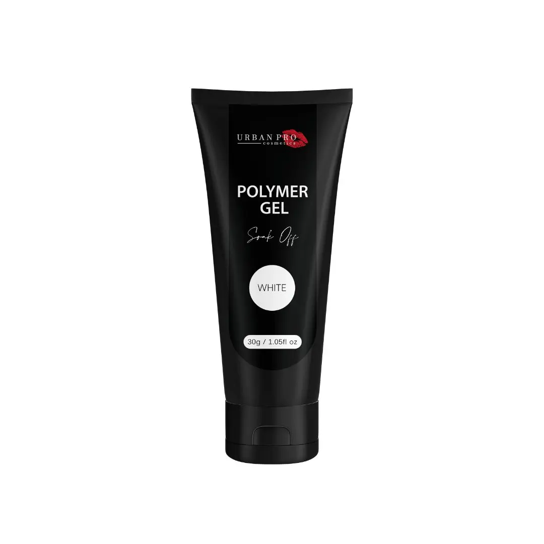Urban Pro Polymer Gel za nokte, White, 30g