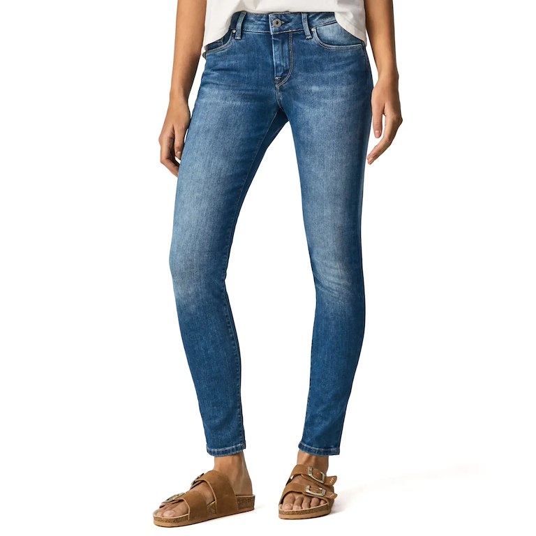 Pepe Jeans Ženske farmerke SOHO, Slim Fit, Plave