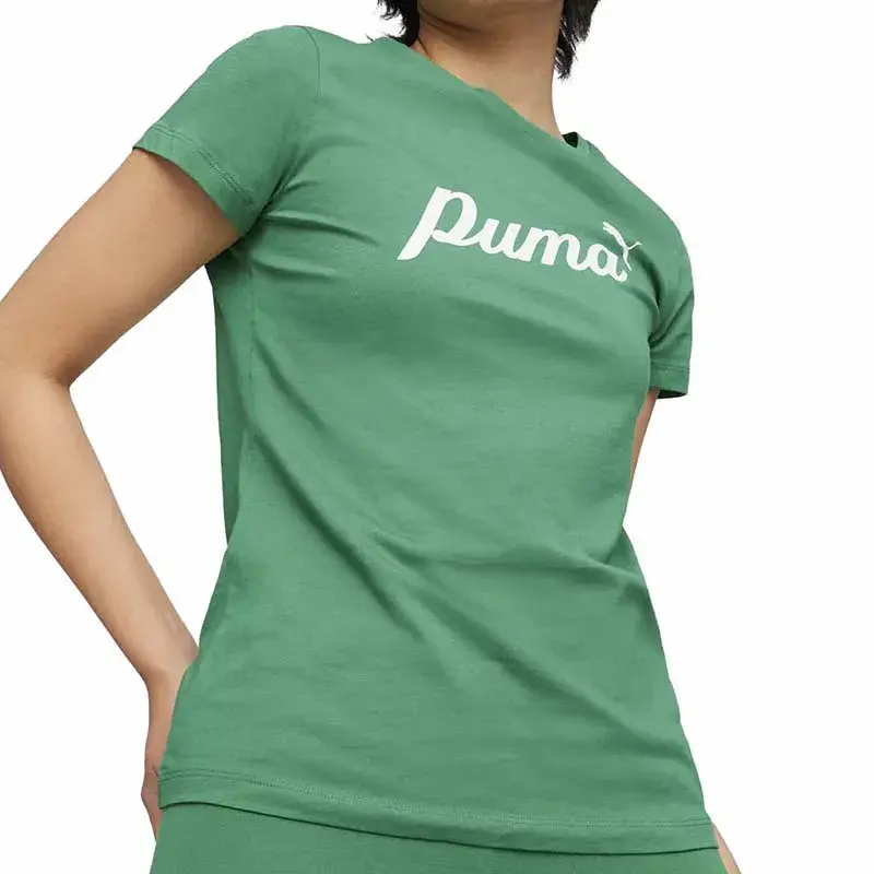 PUMA ESS Blossom Script Tee Ženska majica, Zelena