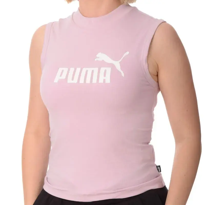 Puma Ženska majica ESS SLIM LOGO TANK, Roze