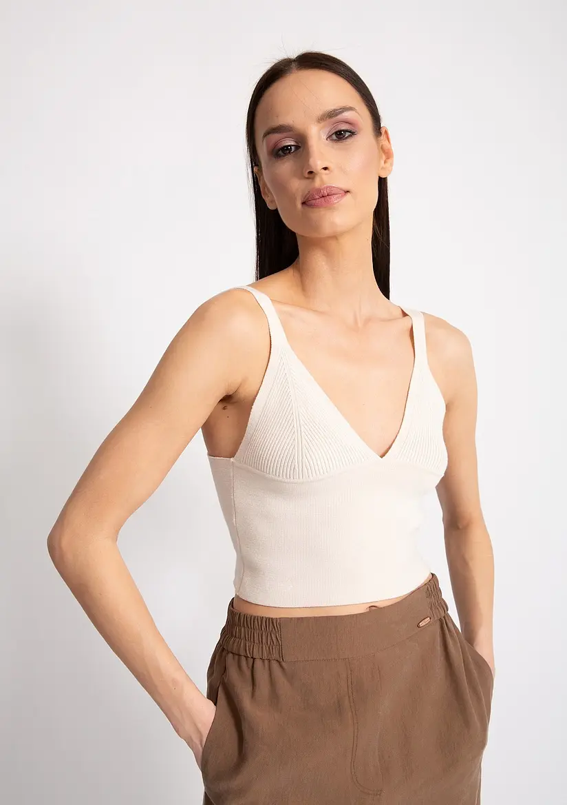 PS FASHION Ženski top YYBCTOP008 01 beli