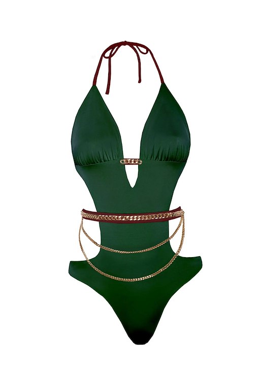 DEVI COLLECTION Ženski jednodelni kupaći kostim Moly zimzeleni
