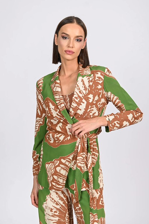 PS FASHION Ženski kardigan XXBCKAR002 01 zeleni