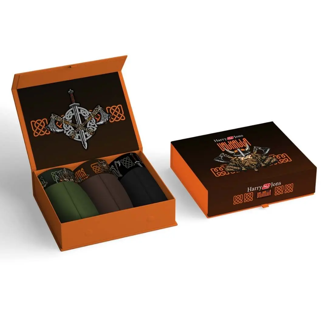 Harry Jons Set muških bokserica Viking Premium, 3 komada, Višebojni