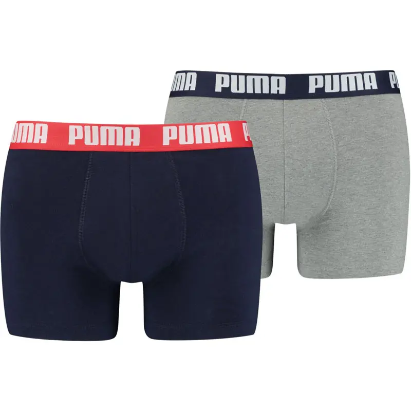 PUMA Muške bokserice Basic, 2 para, Teget i sive