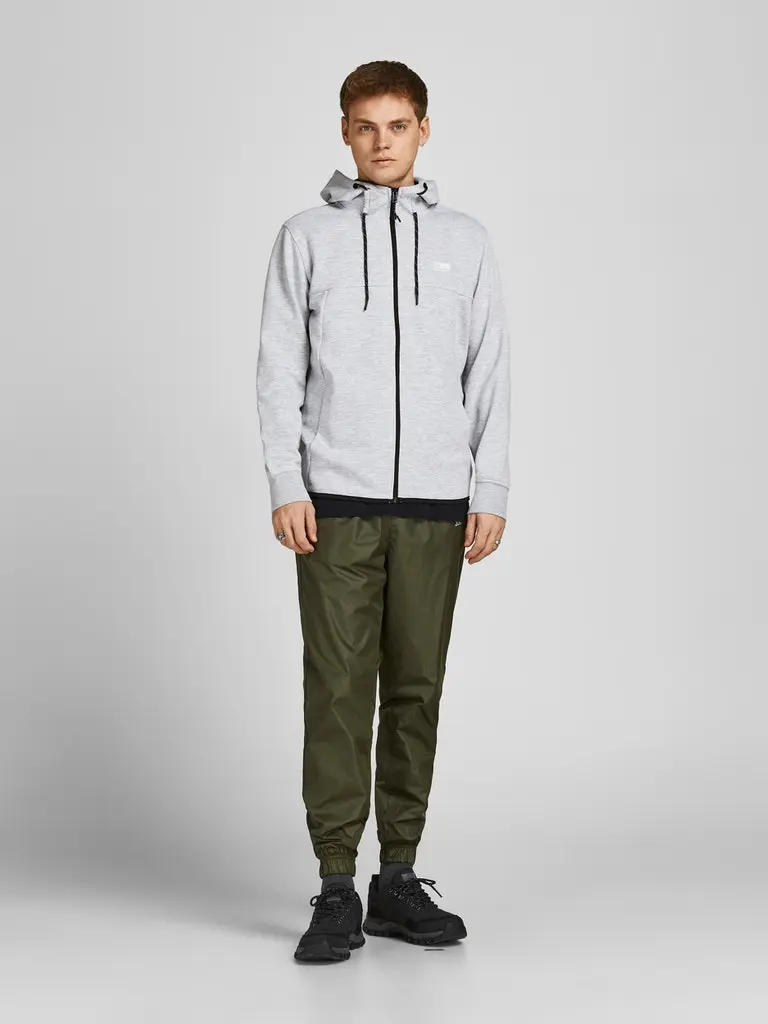 JACK & JONES Muški duks 12204926 svetlosivi