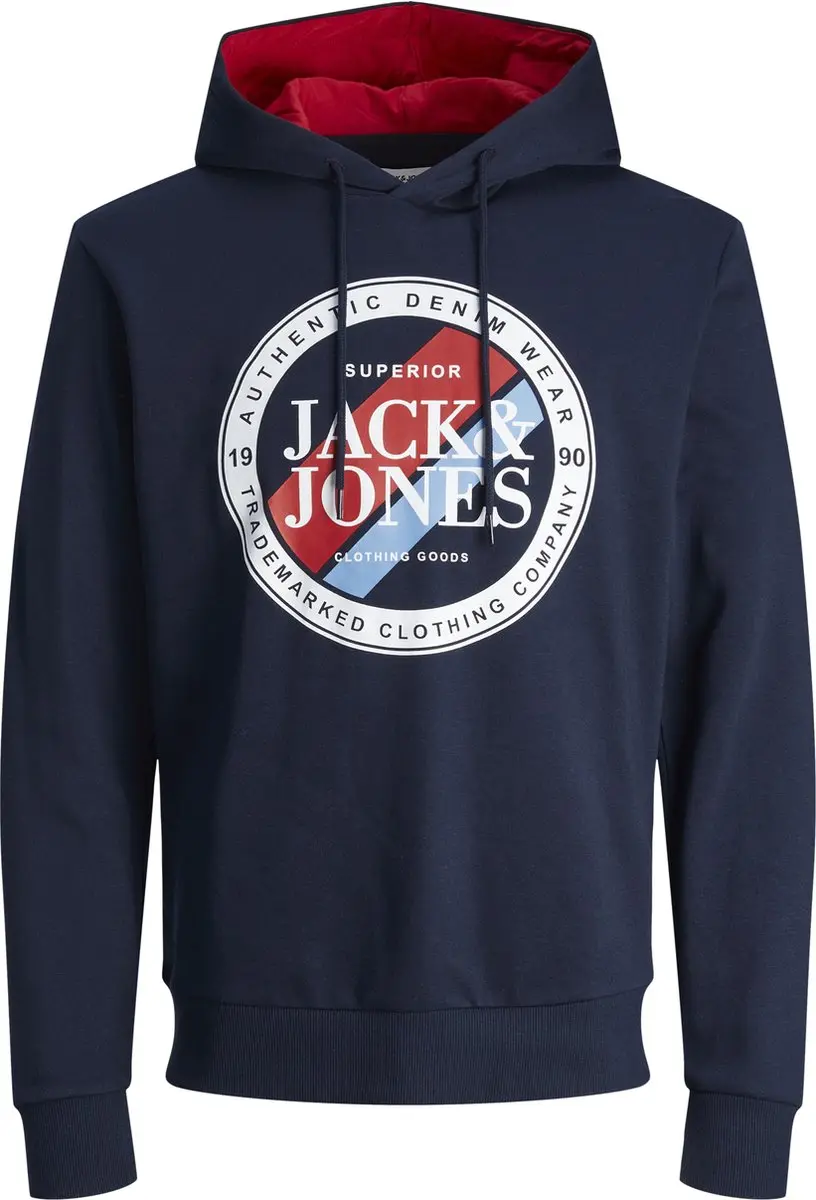 JACK & JONES Muški duks sa kapuljačom 12250266 teget