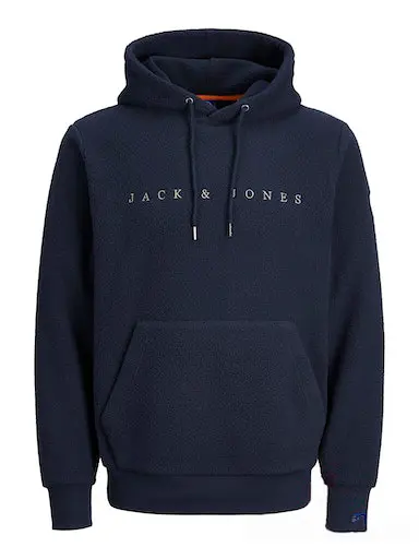 JACK & JONES Muški duks sa kapuljačom 12251672 teget