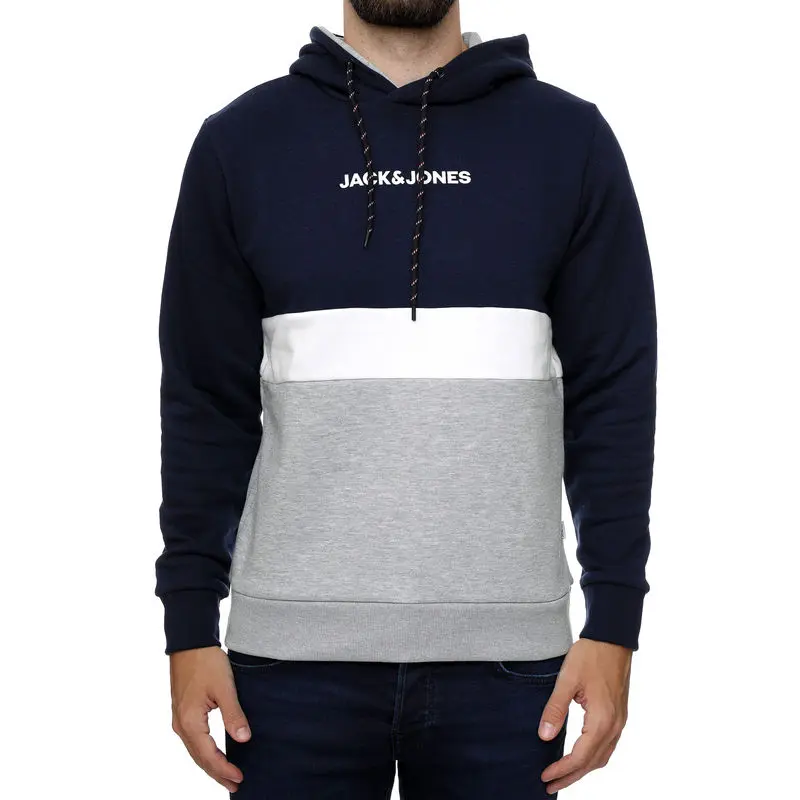 JACK & JONES Muški duks sa kapuljačom 12233959 teget