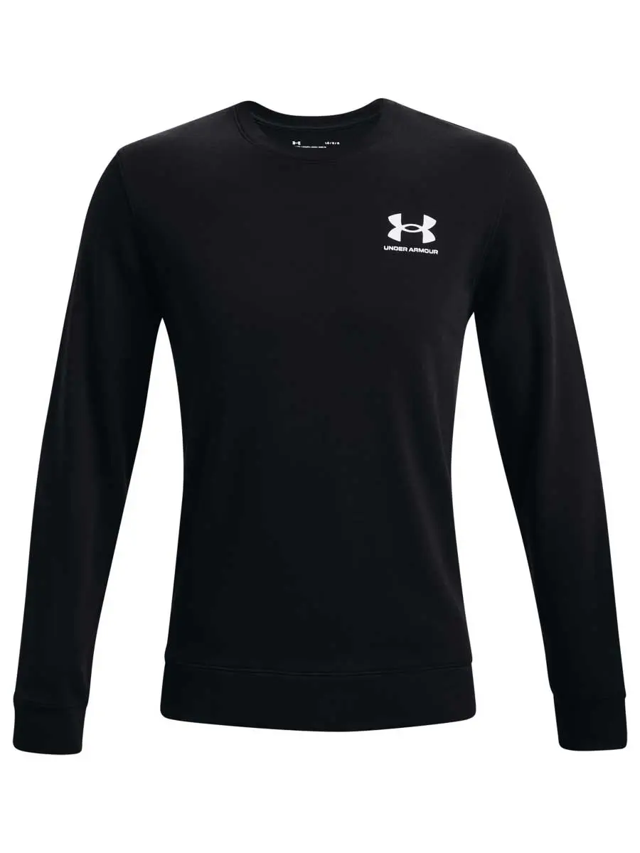 UNDER ARMOUR Muški duks RIVAL TERRY LC Crew crni