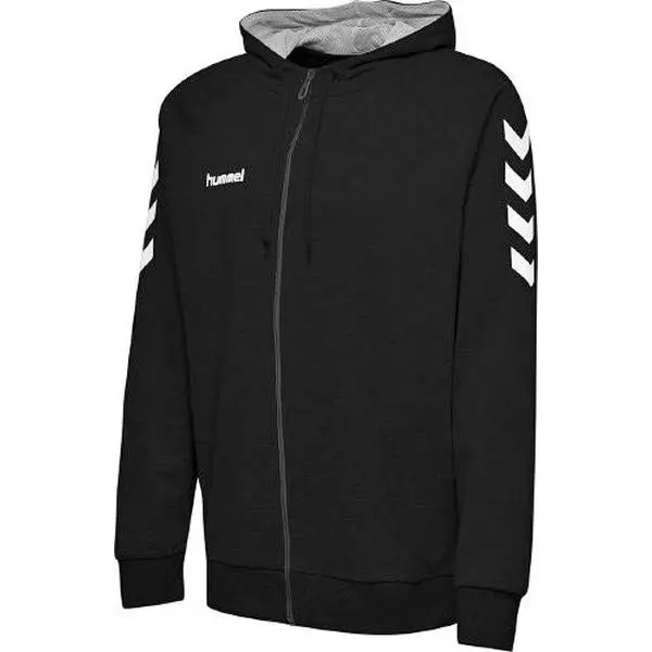 HUMMEL Muški duks Hmlgo Cotton Zip Hoodie Vlp crni