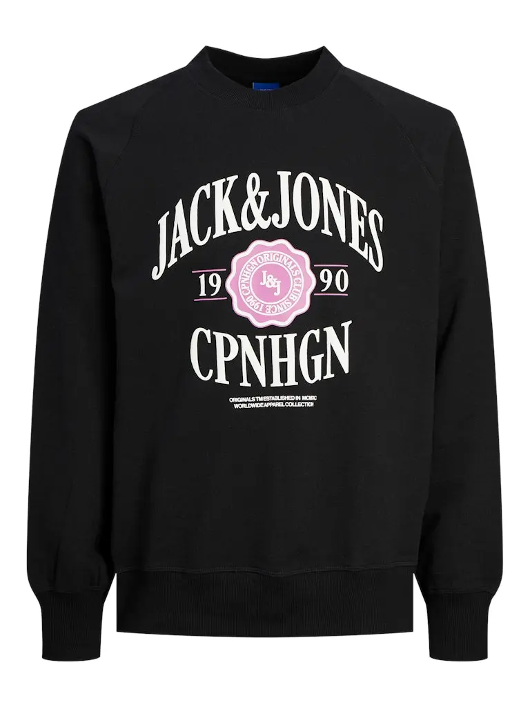 Jack & Jones Muški duks Lucca, Crni