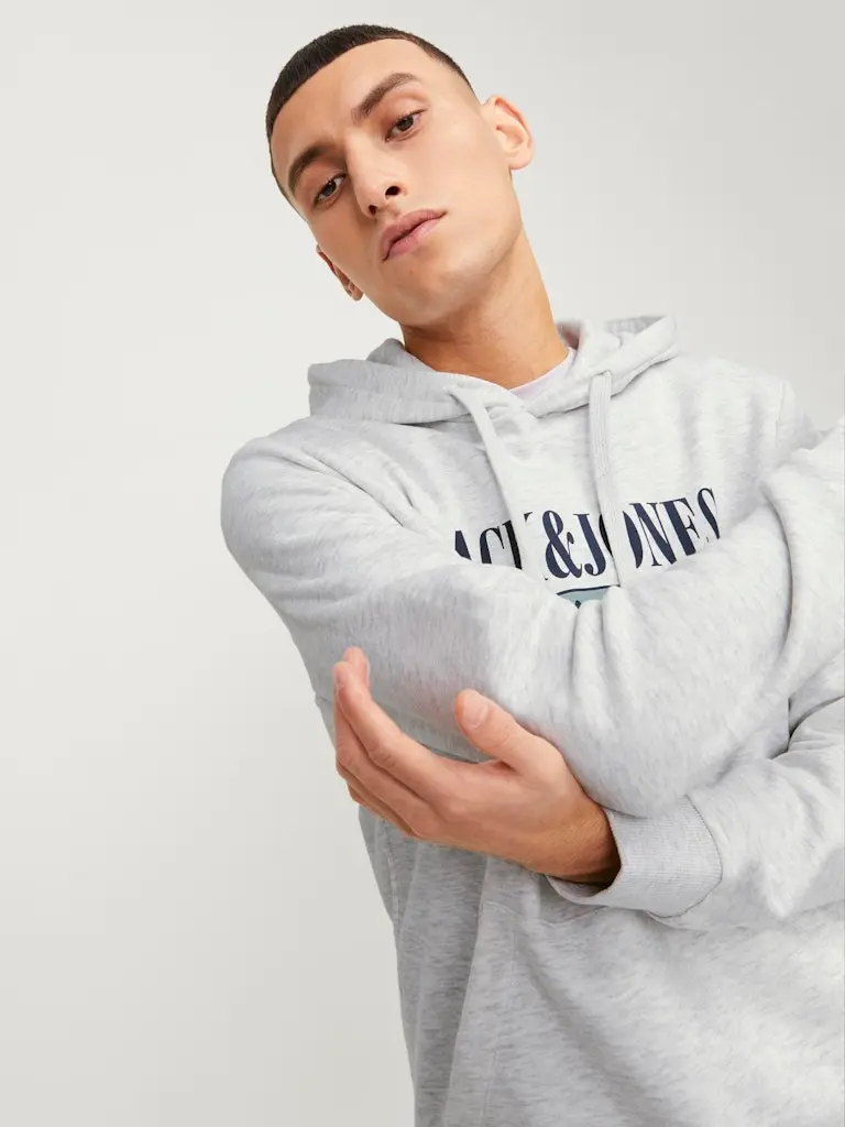 Jack & Jones Muški duks Cobin, Siva