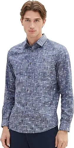 Tom Tailor 1037451 Muška košulja, Siva