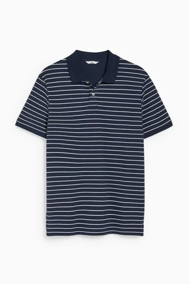 C&A Muška polo majica na pruge, Smart-casual, Teget-bela