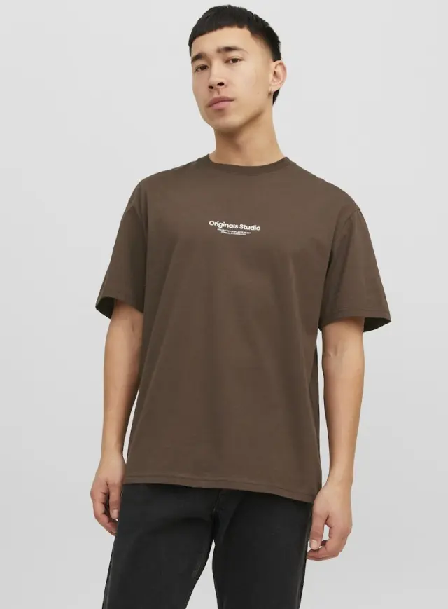 JACK & JONES Muška majica kratkih rukava Vesterbro, Braon
