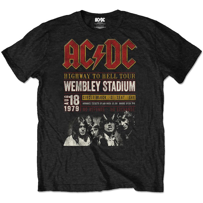 Majica Acdc Wembley '79 Uni Eco