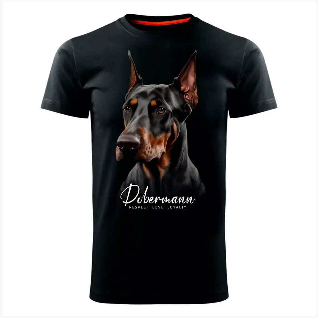 MAJICE BRE Muška majica DOBERMAN 01 crna