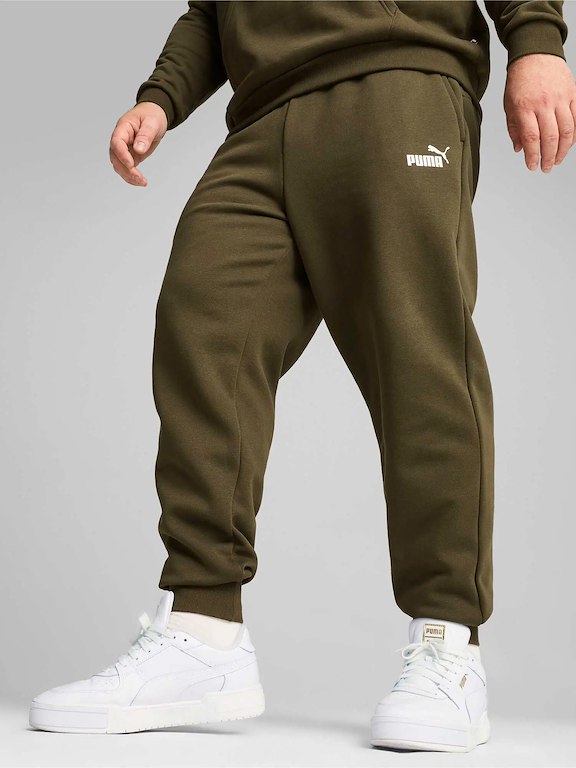 PUMA Muški donji deo trenerke ESS Logo Pants FL cl, 586715-08, Maslinasti