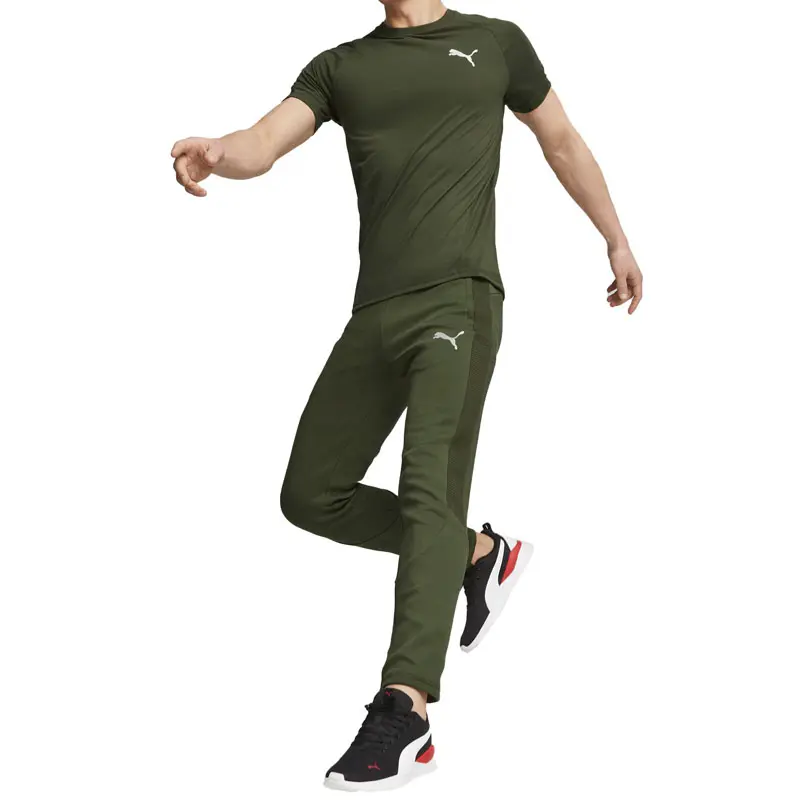 PUMA Muški donji deo trenerke EVOSTRIPE PANTS DK maslinasti