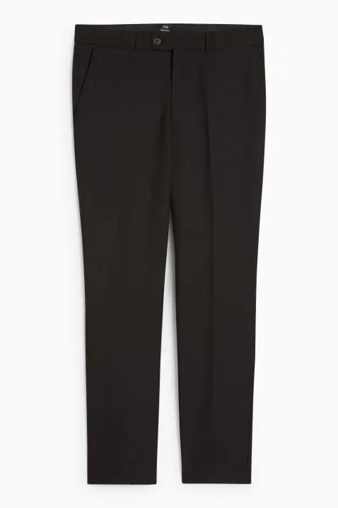 C&A Muške pantalone, Elegantne, Regular Fit, Crne